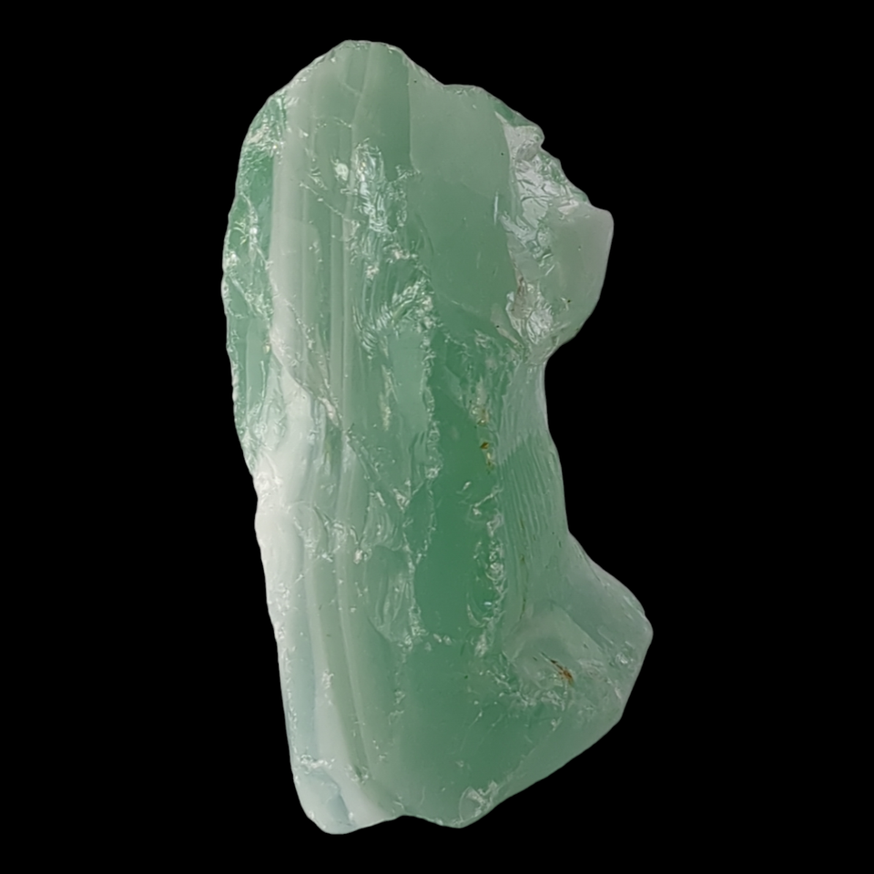 Mint Green Layered Art Glass Cullet Glowing Swirl Manganese Slag Glass ...