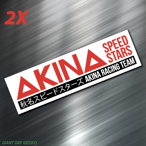 2 Akina Speedstars Racing Team car Laptop Wall Sticker Decal USA Drift ...