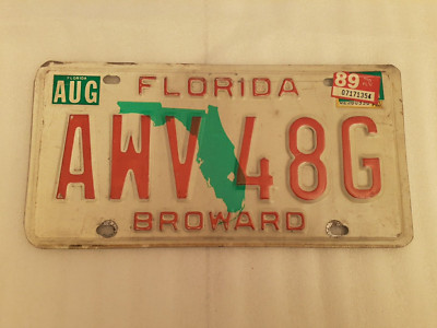 Vintage FLORIDA License Plate BROWARD COUNTY | eBay