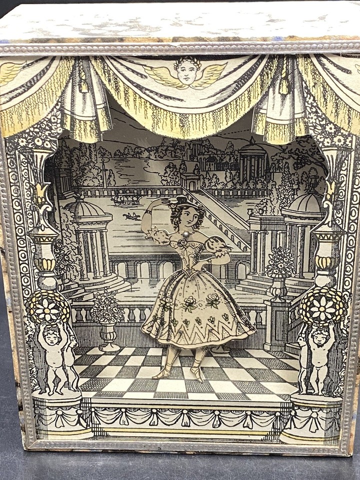 Automata Music Box Columbine Lady Dancer Petit Theatre Boutique ...