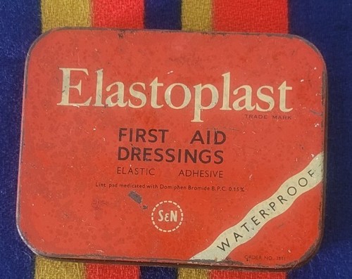 1960 Elastoplast First Aid vintage BAND AID TIN BOX RARE | eBay