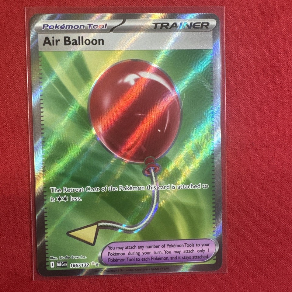 AIR BALLOON Ultra Rare Holo Trainer #166/132 Mega Evolution English | eBay