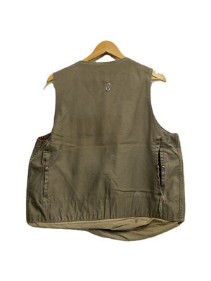 Other Brands 50s Hunting Half Moon Pocket Vest L Cotton Other Brands 50s Hunting Half Moon Pocket Vest L Cotton