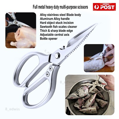 Heavy Fish Meat Bait Cutter Stainless Steel Alloy Fishing Scissors ...