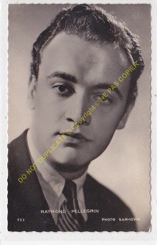 RPPC STAR Raymond Pellegrin Photo Sam Levin Edit Kores 532 | eBay
