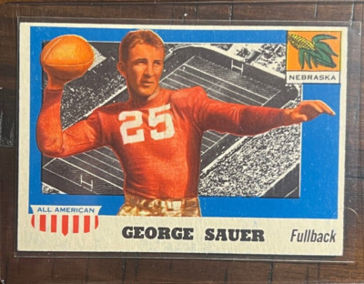 1955 Topps Set Break All American George Sauer, Sr. #31 NM+-NMMT OC | eBay