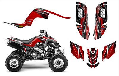 YAMAHA RAPTOR 660 660R CUSTOM GRAPHICS DECAL STICKER KIT #3333 RED | eBay