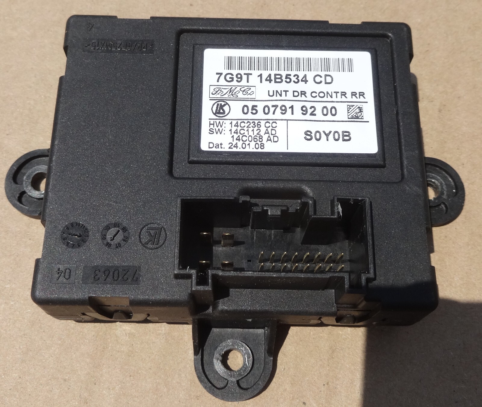 Volvo Jaguar Land Rover Rear Door Control Module 7G9T-14B534-CD OEM | eBay