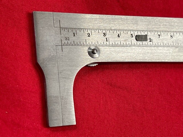 Starrett 424 Stainless Steel Pocket Slide Caliper / Circumference Gage ...