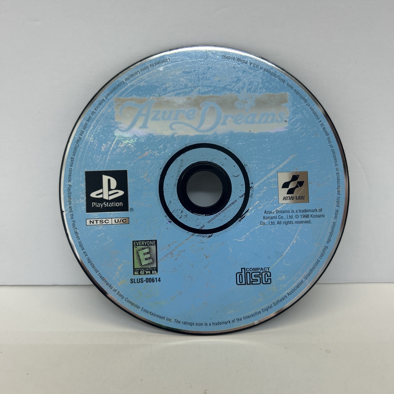 Azure Dreams (Sony PlayStation 1, 1998) PS1 LOOSE DISC ONLY FAST SHIP ...