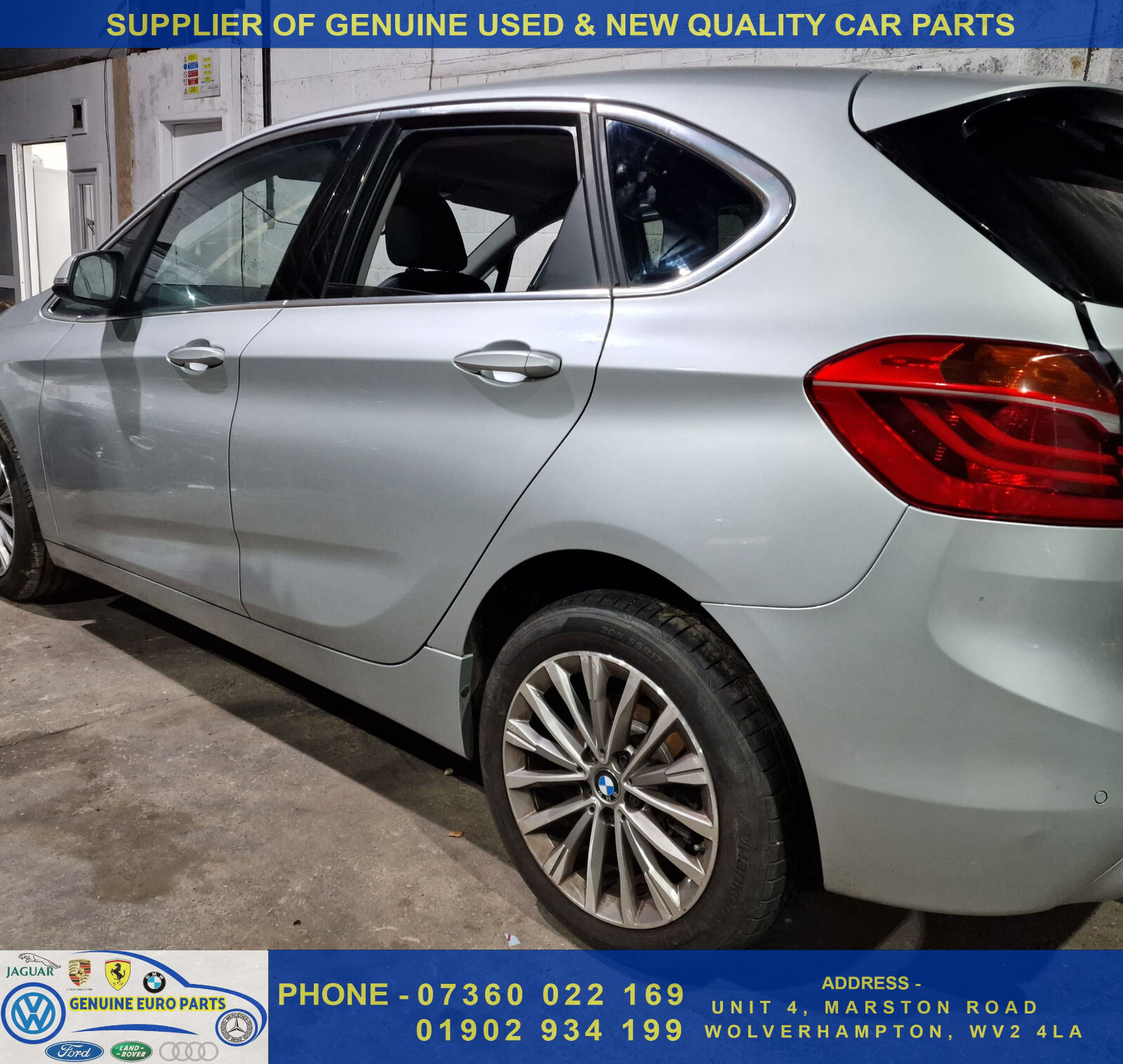2019 BMW 2 SERIES 220I LUXARY AUTOMATIC P BREAKING SILVER A83 FOR PART ...