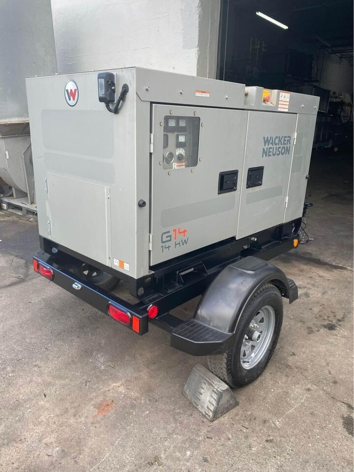 2018 14kW Wacker Neuson G14 Diesel Generator Trailer Mounted Kubota ...