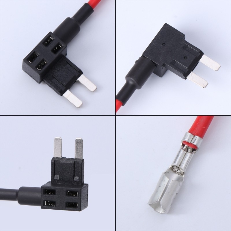 1 set Car Micro Mini ATM Fuse Adapter tap DUal Circuit Adapter Holder ...