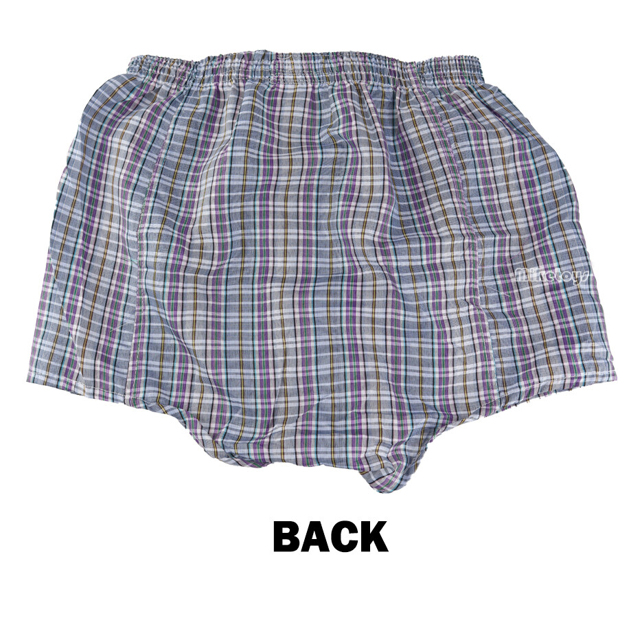 3 Pack Men Knocker Boxer Trunk Plaid Shorts Underwear Cotton Briefs | eBay
