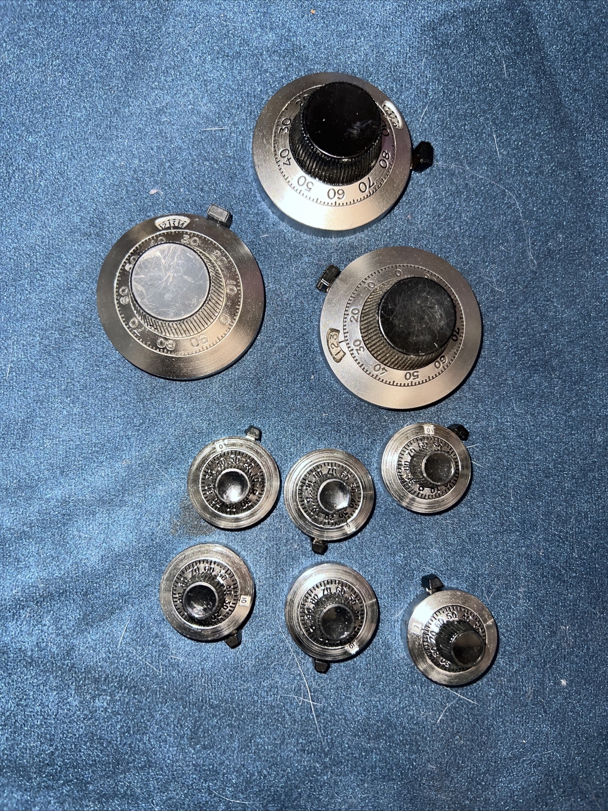 LOT Of 9 SPECTROL MULTIDIAL Model 11 & 21 Turn Counting Potentiometer ...