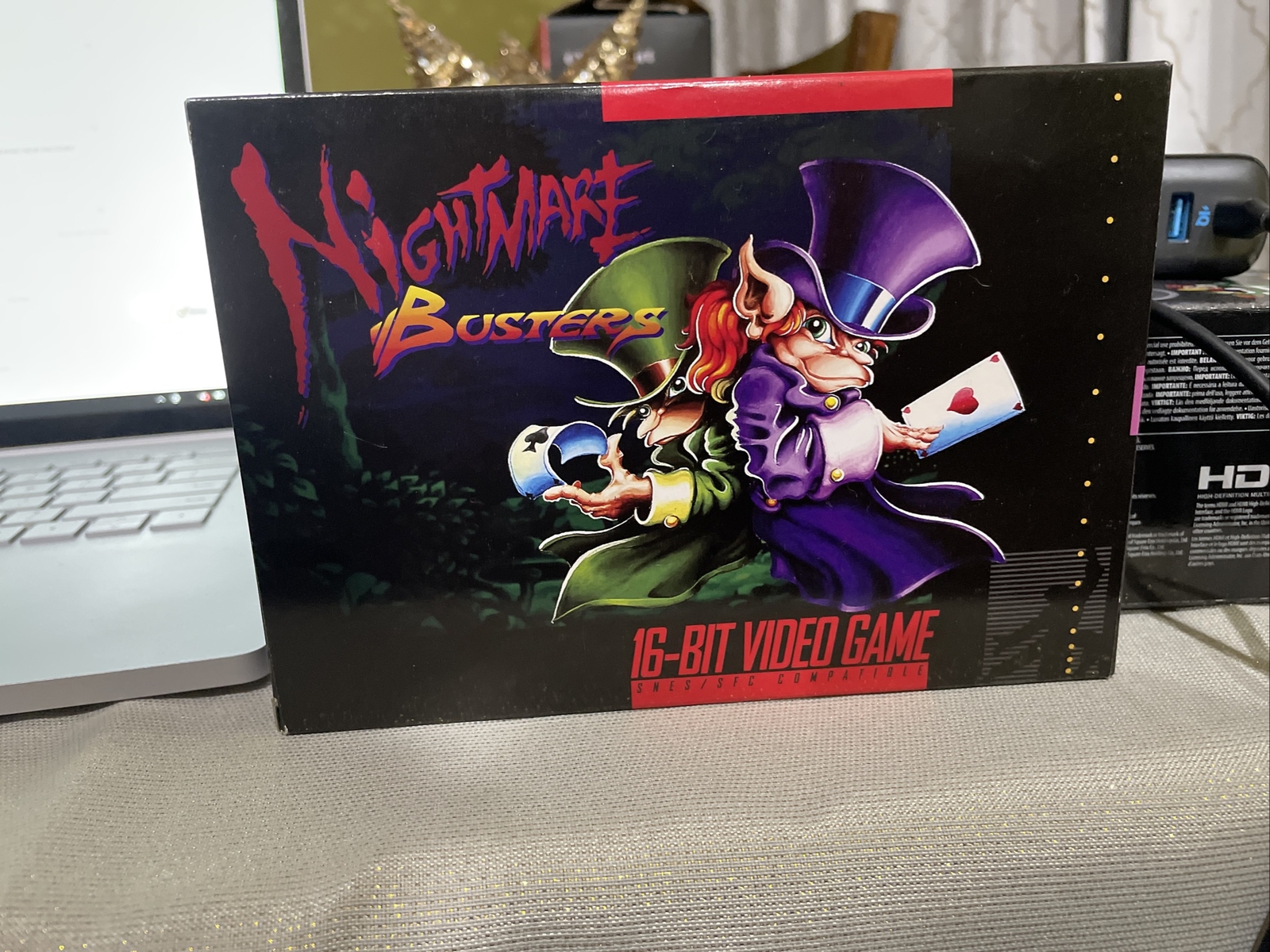 Super Nintendo - Nightmare Busters - Super Fighter Team - Complete CIB ...