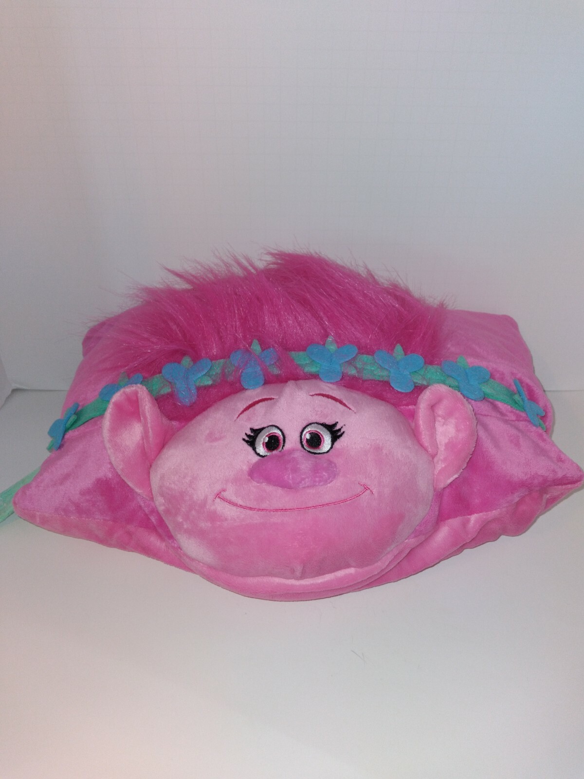 Trolls Pillow Pet Stuffed Plush Pink Poppy 16 x 10.5 | eBay