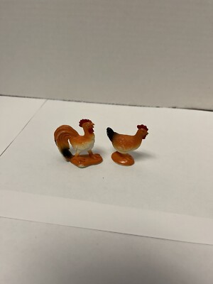 Safari LTD Figurine Toy Lot 2 Animals Figures Rooster Hen Chicken | eBay