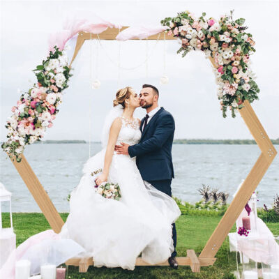 2.1m Tall Wedding Backdrop Stand Strong Square Tube Archway fr Bridal ...