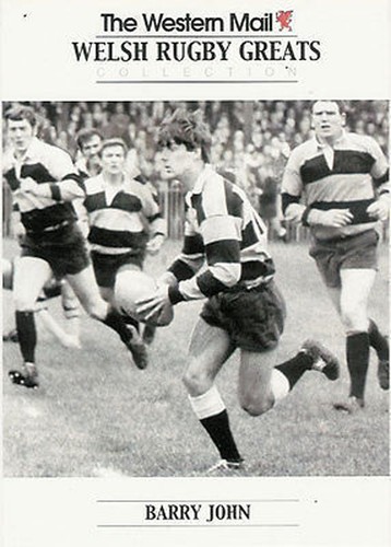 Barry John, Wales WESTERN MAIL "Welsh Rugby Greats Collection" Rugby ...