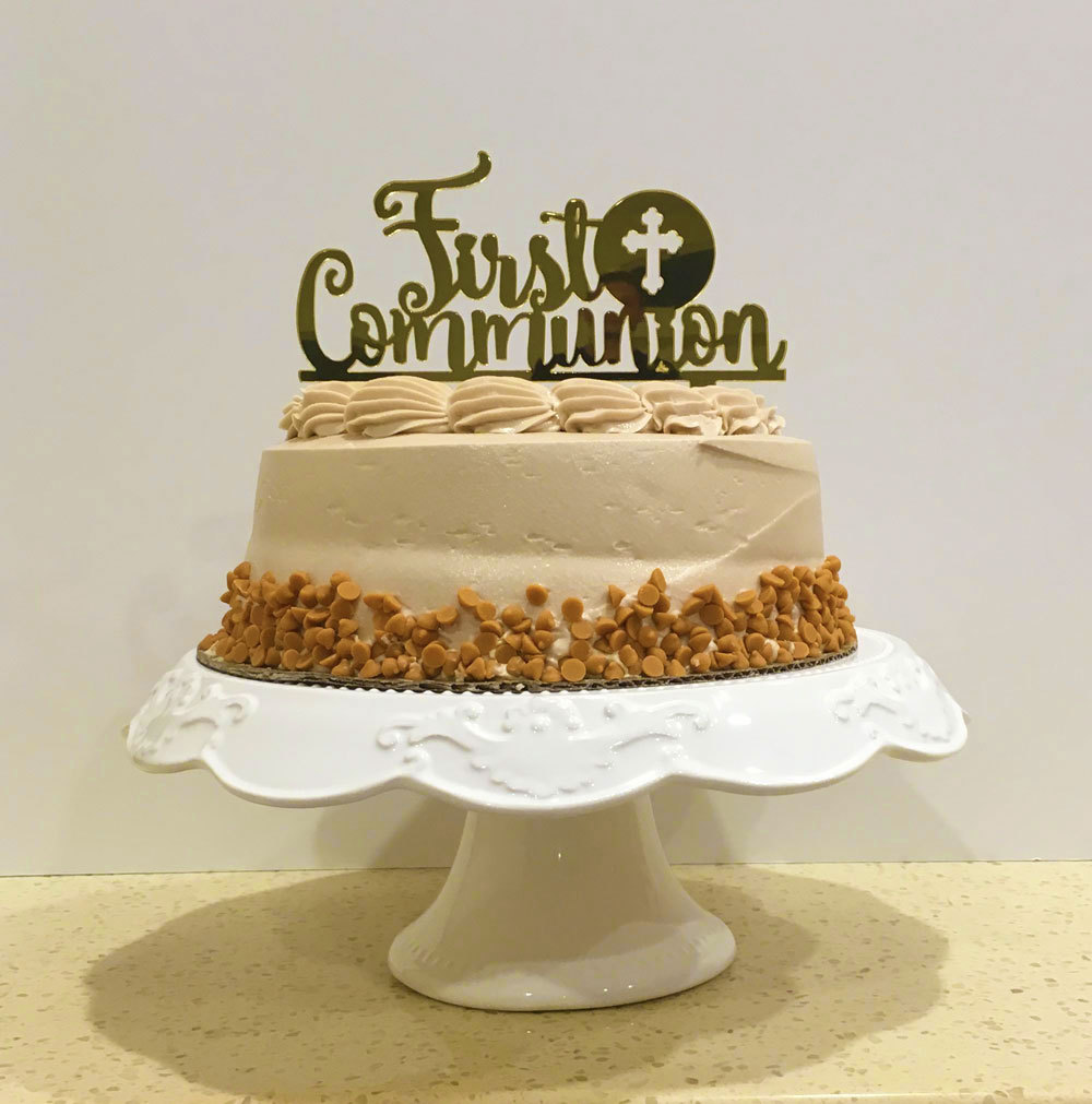 Catholic Christening Cakes Baptism Layer Cake Classy Girl Cupcakes
