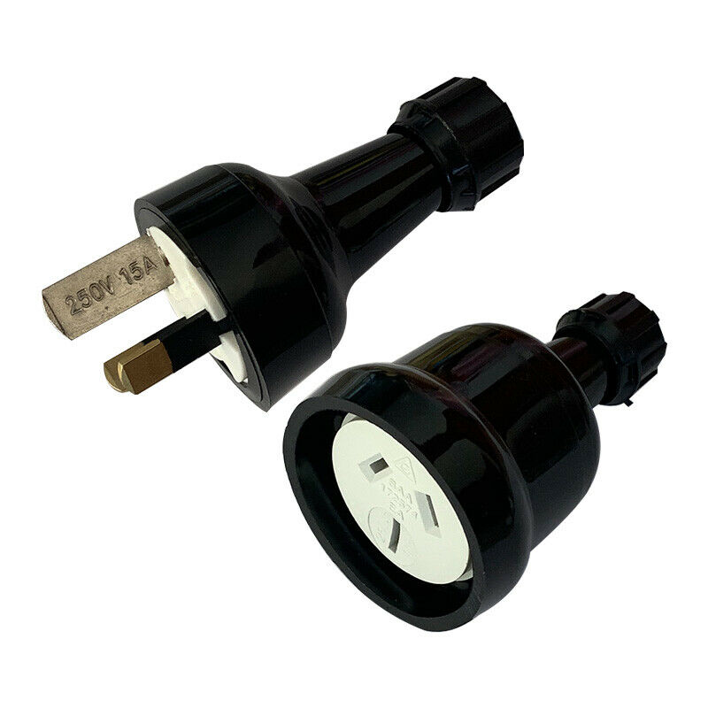 AU10A/15A Electrical Power SAA Male/Female AC 3-Pin wiring Plug ...