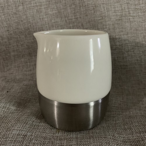 Starbucks Coffee Creamer Pitcher Only Ceramic Stainless Steel 6oz | eBay