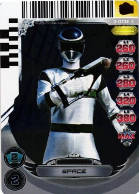 POWER RANGERS ACG KEEPERS OF PEACE SUPER RARE 3-073E SPACE SILVER FOIL ...