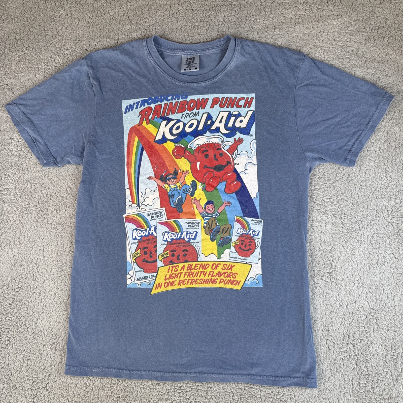 Kool Aid Man Introducing Rainbow Punch Medium Blue Te… - Gem