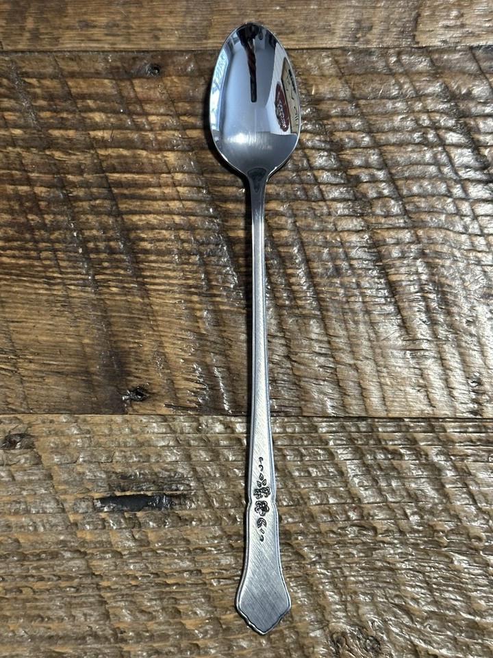 8 Oneida ASHMORE Stainless Iced Tea Spoons Flatware | eBay
