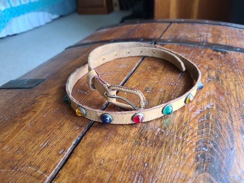 Vintage 1950s Studded Multi Colored Faceted Jewels Western Rockabilly ...