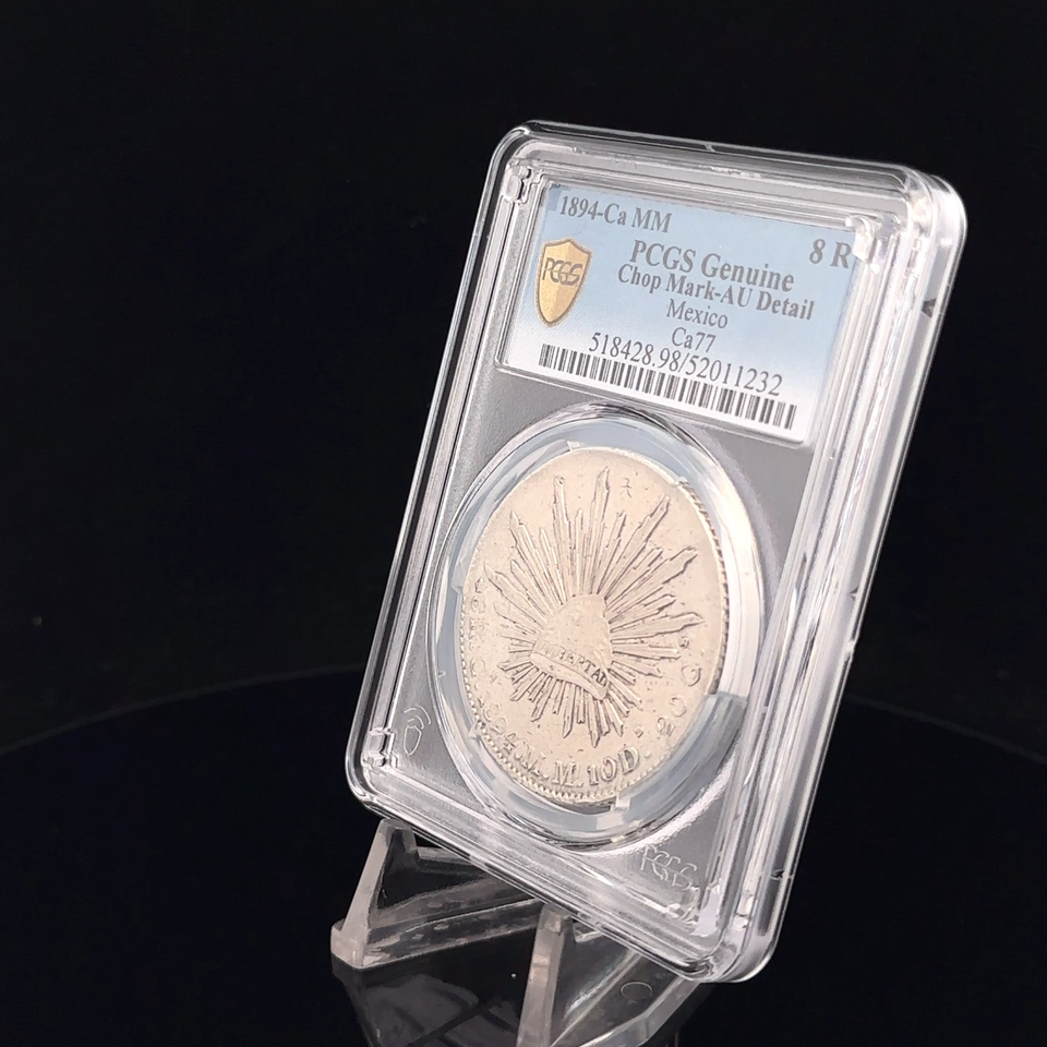 1894-Ca MM 8 Reales Mexico PCGS Genuine Chop Mark - AU Detail | eBay