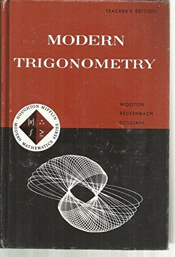 MODERN TRIGONOMETRY TEACHER'S EDITION By William Wooton - Hardcover | eBay