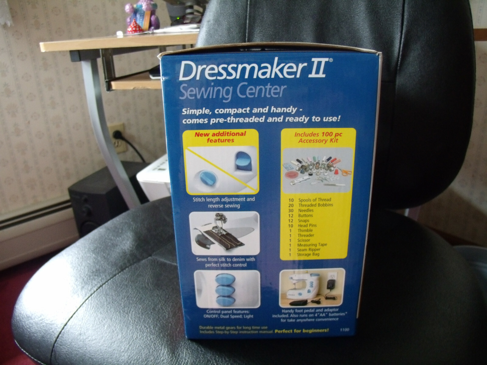 DRESSMAKER II SEWING CENTER COMPACT SEWING MACHINE AS SEEN ON TV ...