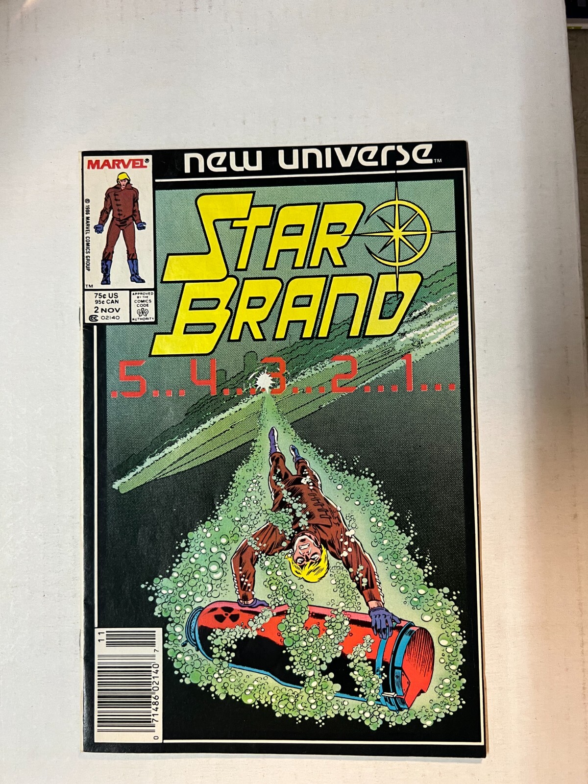 New Universe Star Brand #2 Nov 1986 Marvel Comics Newsstand Edition ...