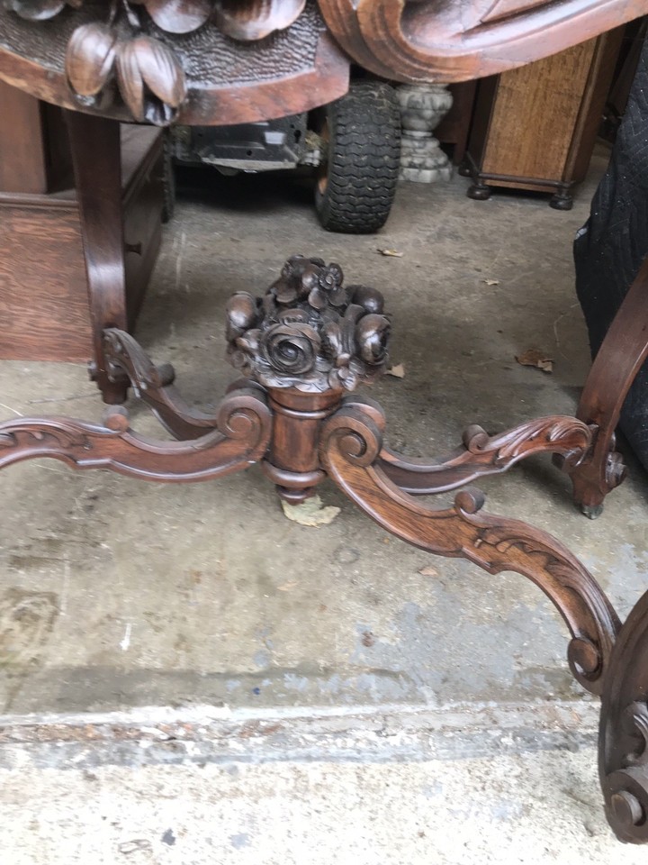 ROSEWOOD CARVED ROCOCO TABLE, ALEXANDER ROUX | eBay