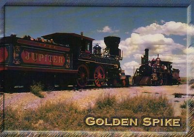 Jupiter Locomotive, Golden Spike Site Promontory Utah -- Railroad Train ...