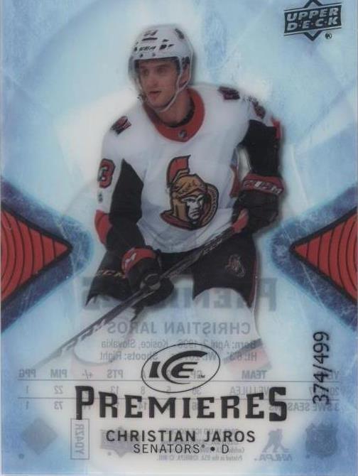 2017-18 Upper Deck Ice - Ice Premieres Christian Jaros #153 /499 (RC ...