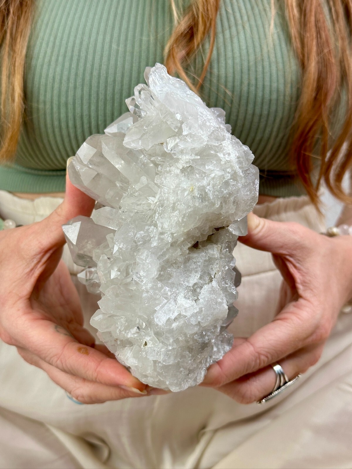 Brazil Clear Quartz Cluster w/ Inclusions 5LB | Healing Crystal ...