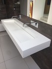 BESPOKE CORIAN WASH TROUGH WITH HIDDEN WASTE | eBay UK
