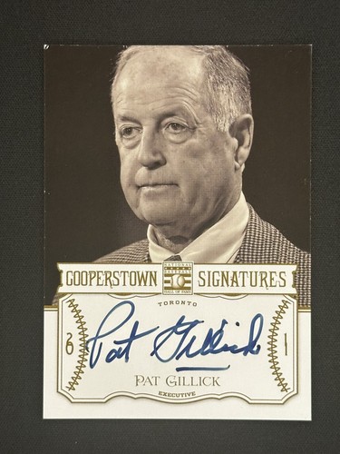 2015 Panini Cooperstown HOF Signatures Pat Gillick Auto | eBay