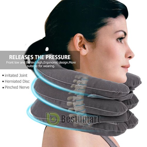 TRACTION DECOMPRESSION DEVICE SHOULDER NECK PAIN RELIEF PUMP CERVICAL ...