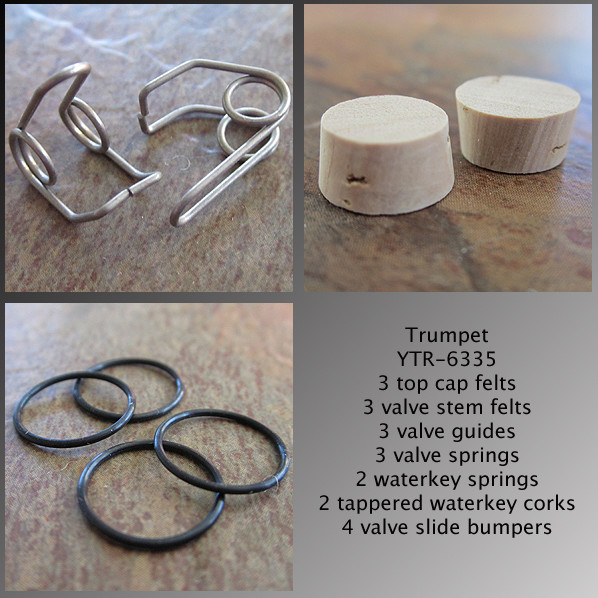 YAMAHA YTR-6335 Trumpet Parts Kit to Rebuild Your Horn | eBay