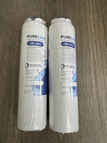 New Sealed PureLine Refrigerator Water Filter PL-900-S Pack Of 2 for GE ...