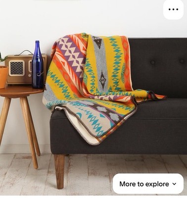 Pendleton Limited Edition 'Sunset Stripe' Wool Blanket 64" x 80" (NEW ...