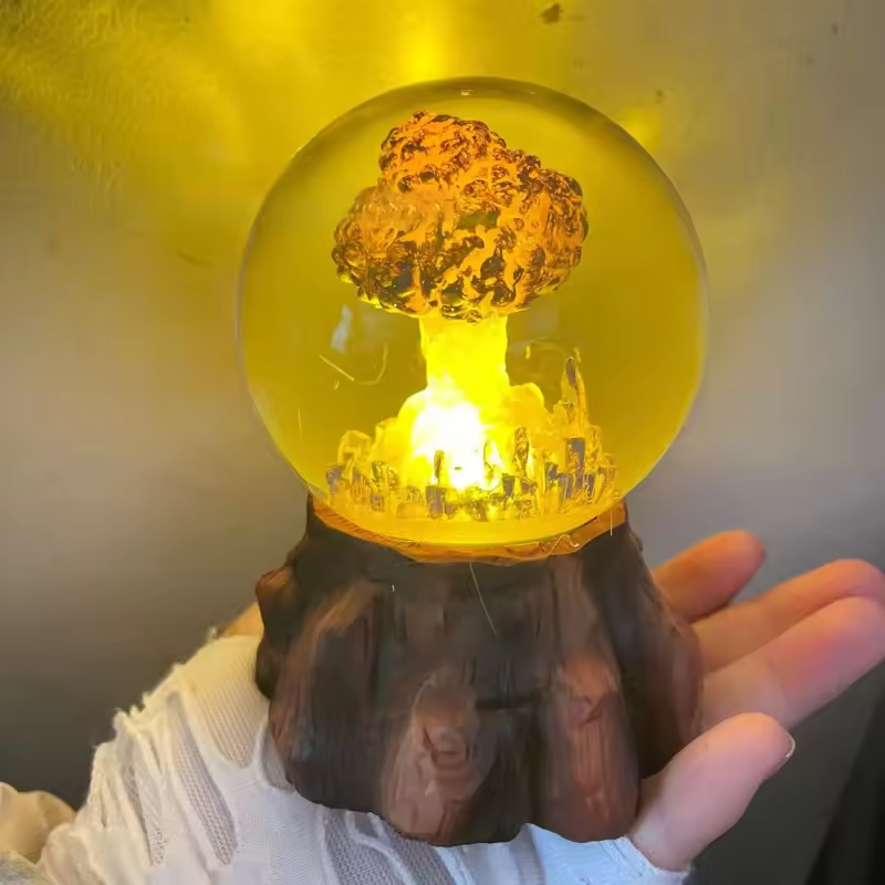 3D Atomic Bomb Mushroom Cloud Lamp Nuclear Explosion Night Light ...