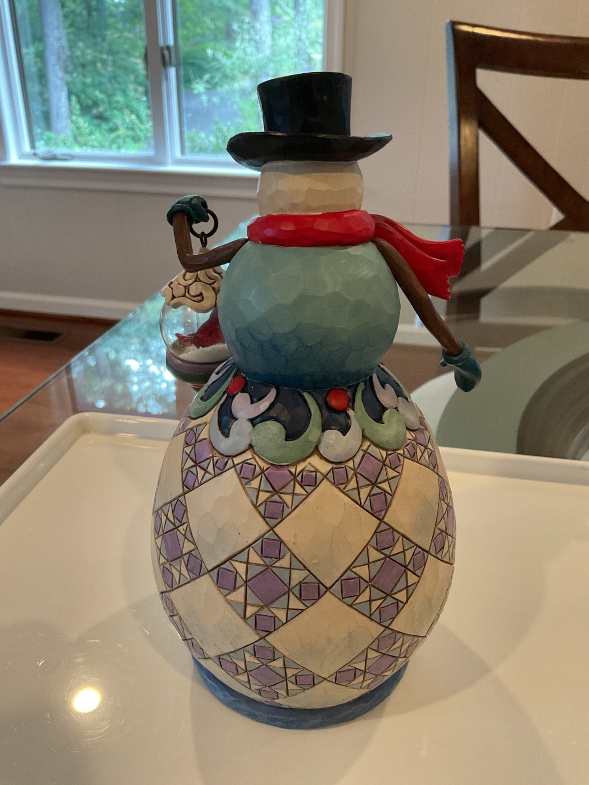 Jim Shore “Winter’s Beauty” #4025734 Snowman With Cardinal Figurine ...