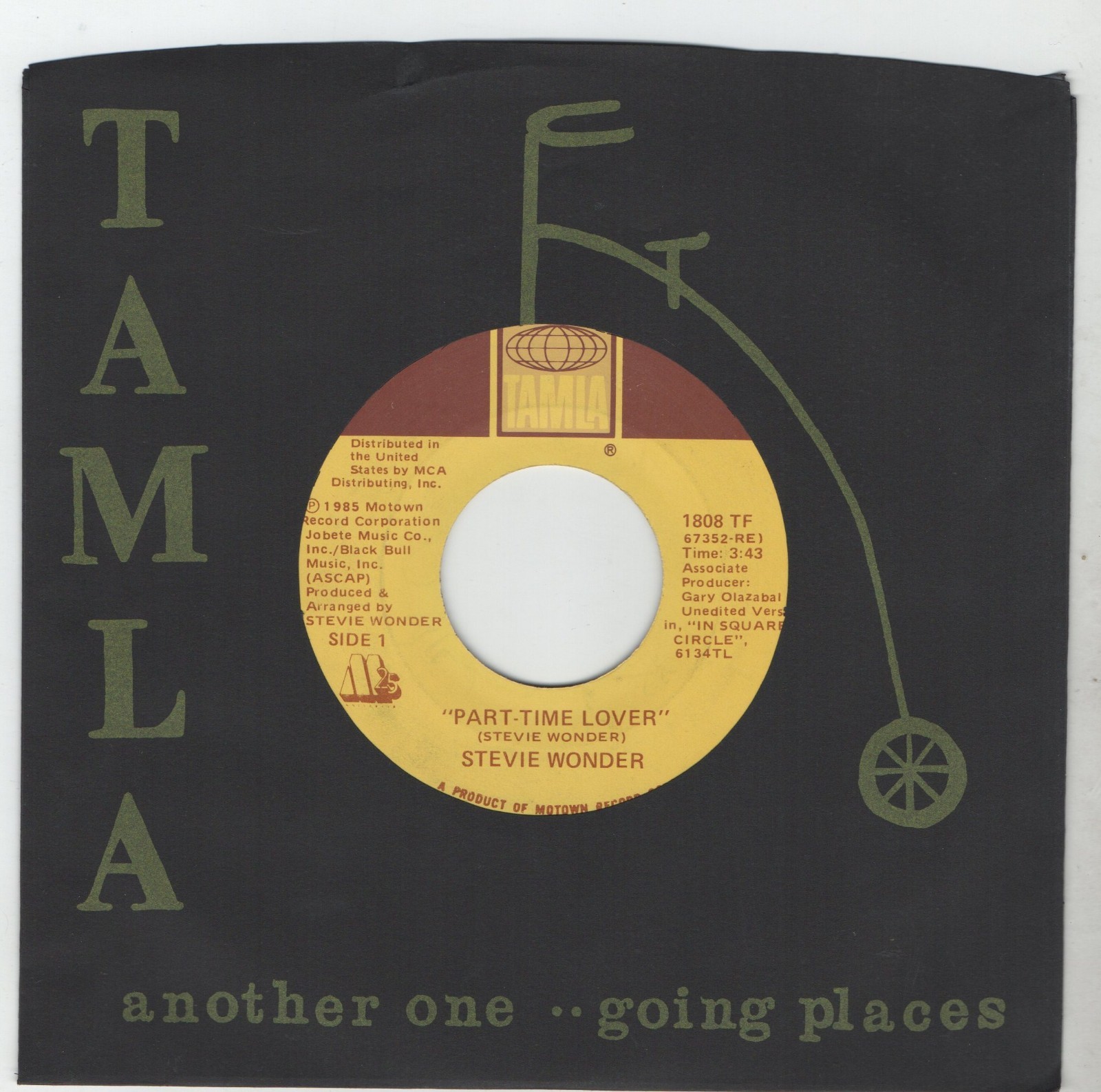 Stevie Wonder Part Time Lover 1985 Original USA Single Tamla 1808 Tf ...