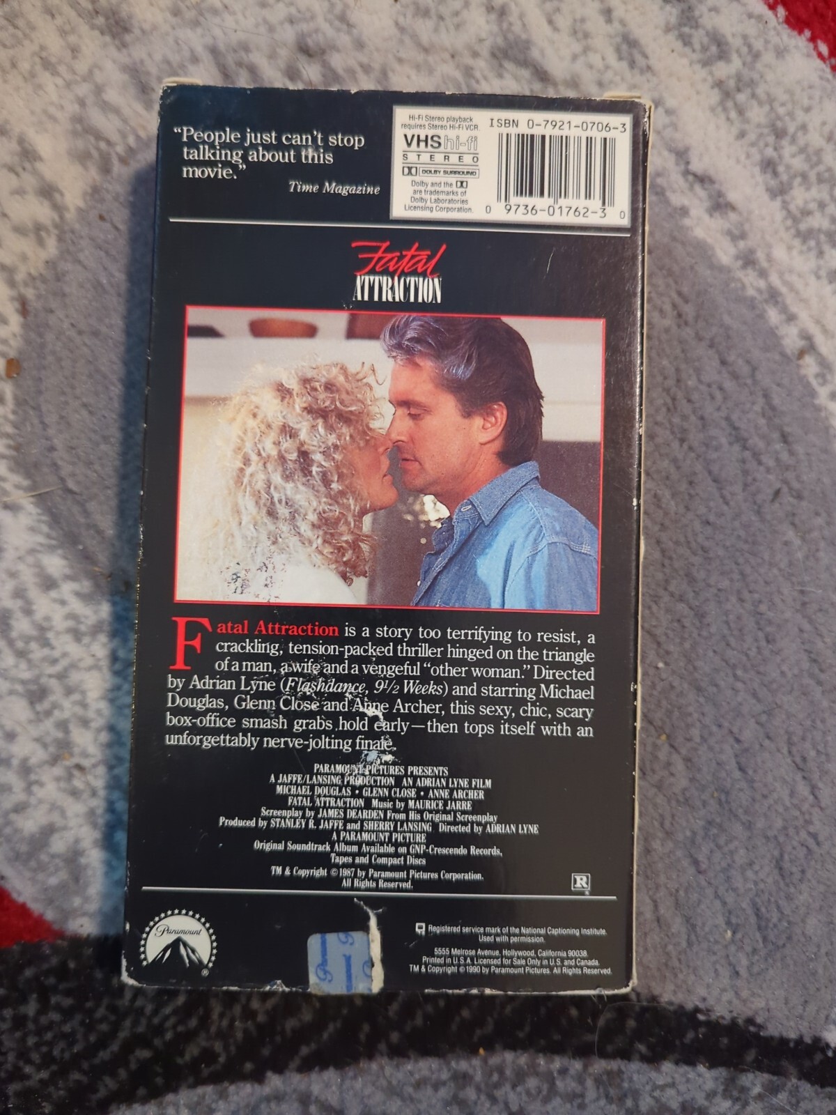 Fatal Attraction (1987) - (VHS, 1990) MICHAEL DOUGLAS / GLENN CLOSE ...