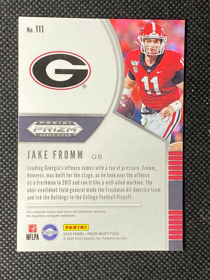 2020 Panini Prizm Draft Picks Jake Fromm #111 | eBay